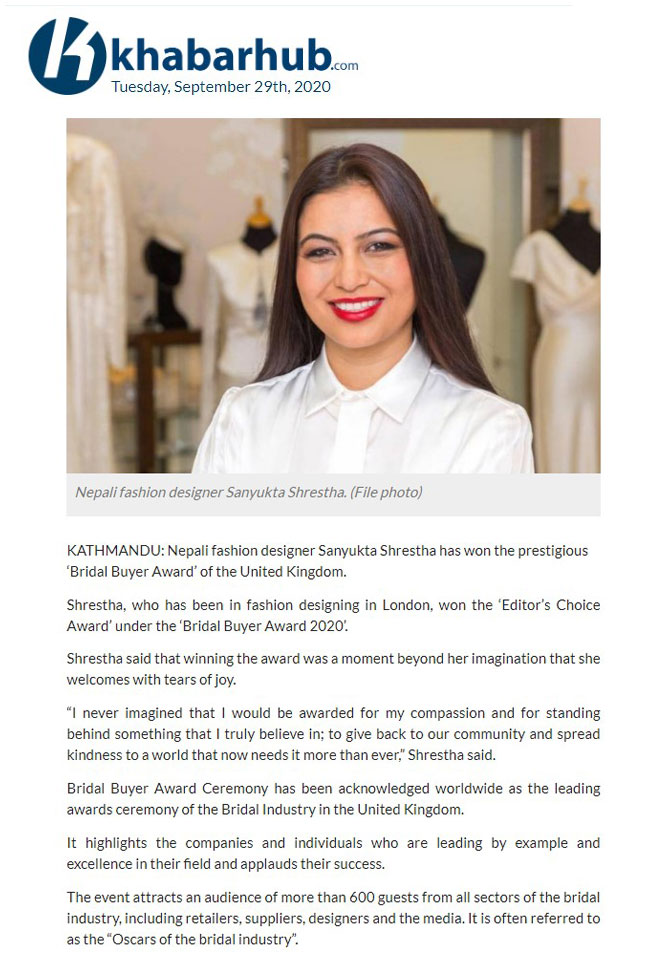 Khabarhub | Sanyukta Shrestha London